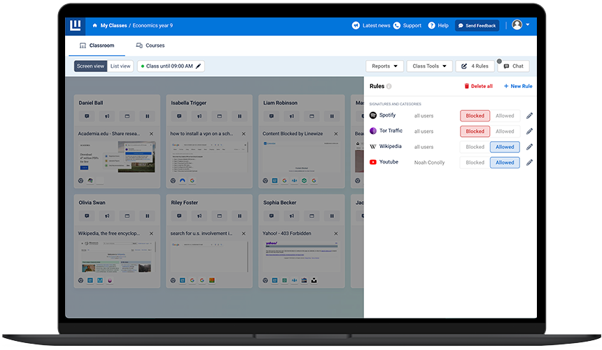 Classwize | Solutions | Linewize